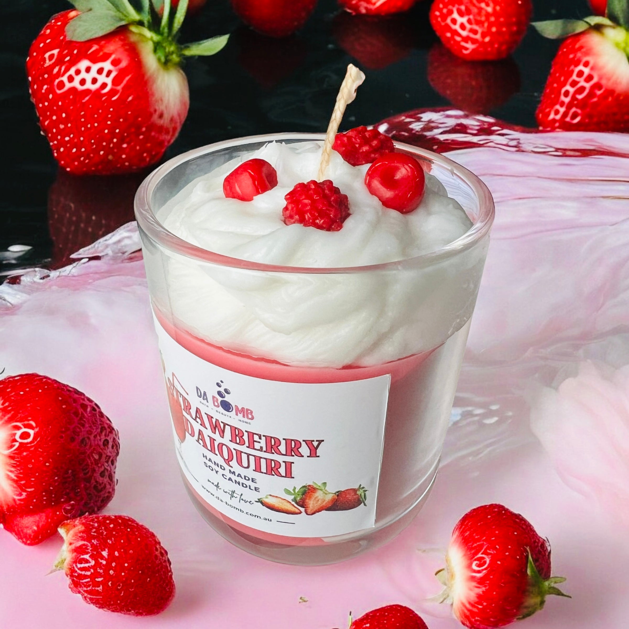LIMITED EDITION - STRAWBERRY DAIQUIRI DESERT CANDLE