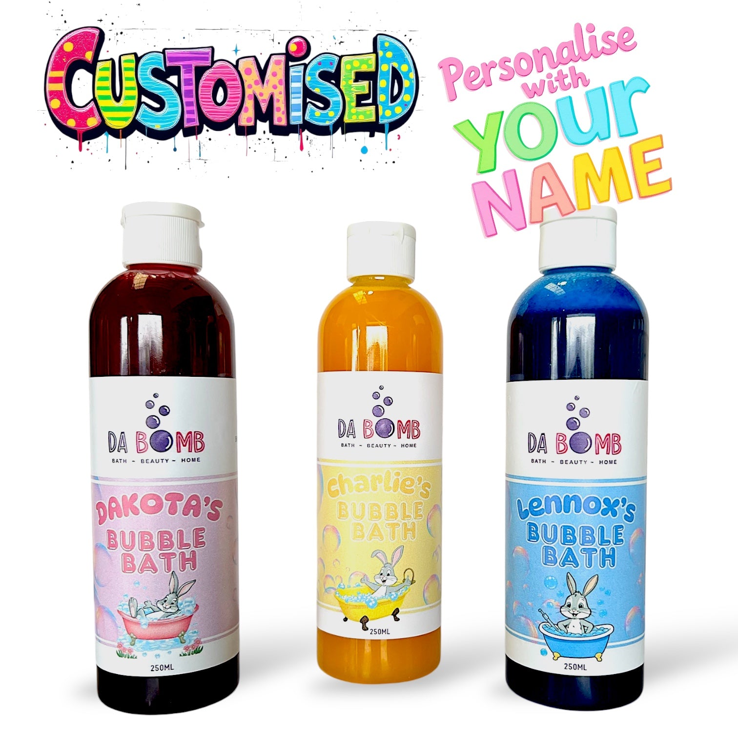 PERSONALISED CUSTOM BUBBLE BATH