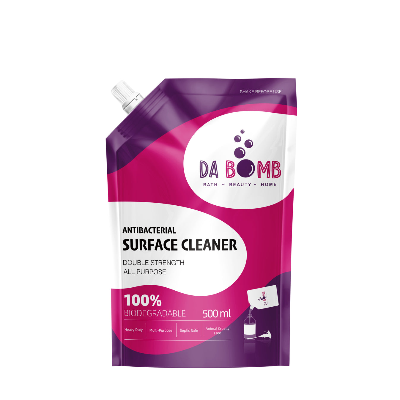 Da Bomb Double-Strength All Purpose Surface Cleaner 500ml/1L