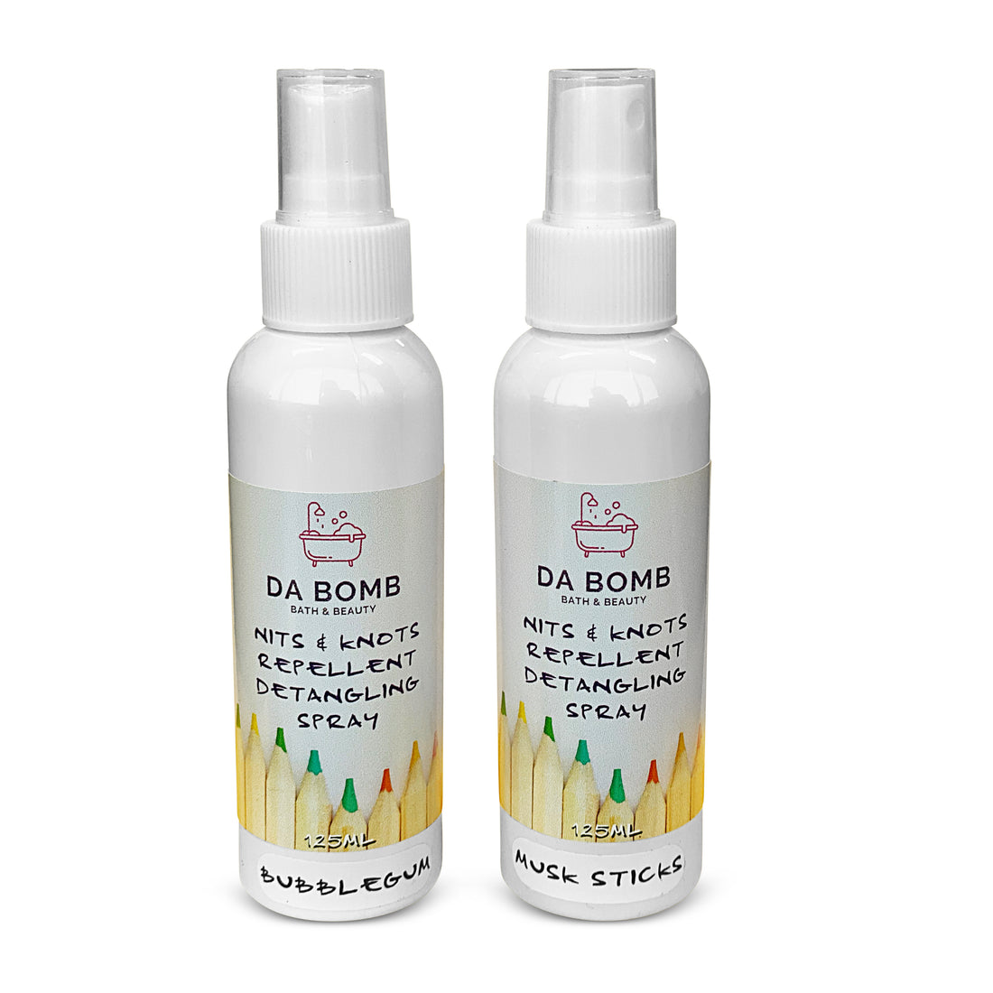 Da Bomb Nit & Knot Detangling Spray 125ml 500ml Refill Head Lice Repellent